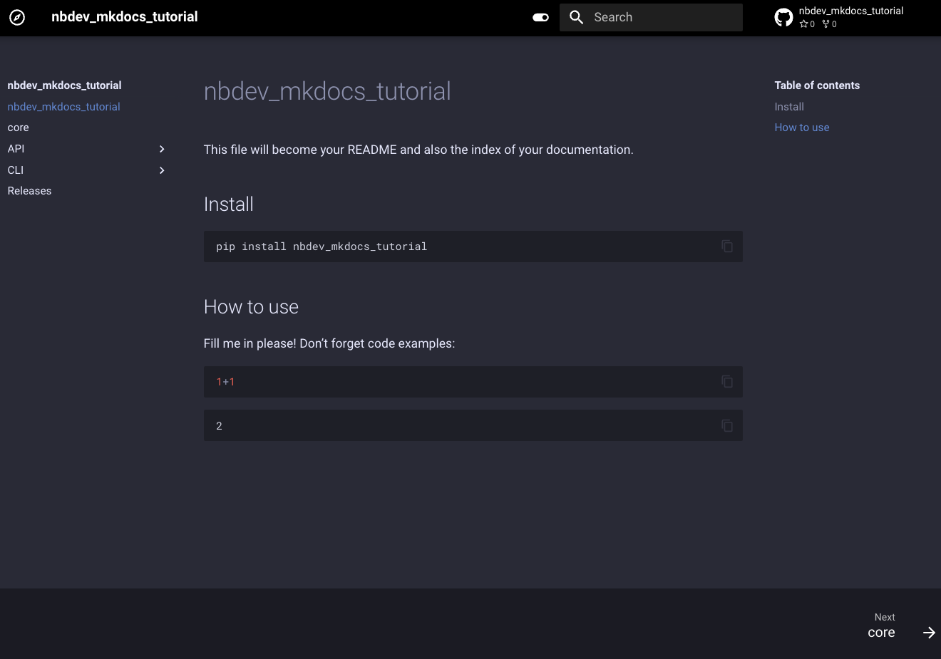 Basic User Guide - nbdev-mkdocs